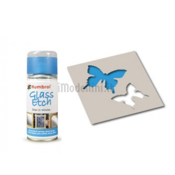 Humbrol AD7702 - Vernice Spray Glass Etch Blue