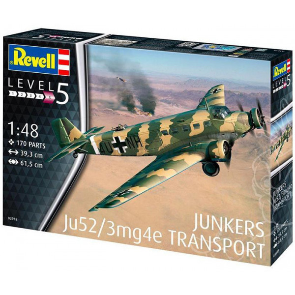 Revell 03918 - Kit Aereo Junkers Ju52 / 3mg4e Transport 1:48