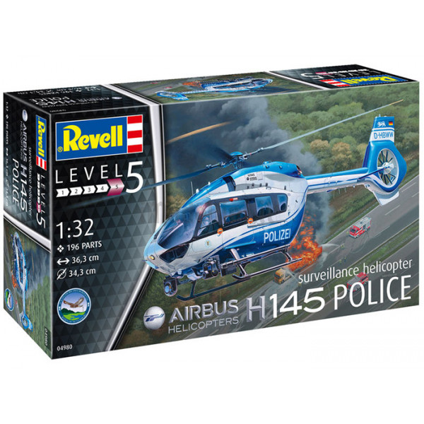 Revell 04980 - Kit Elicottero H145 Police 1:32