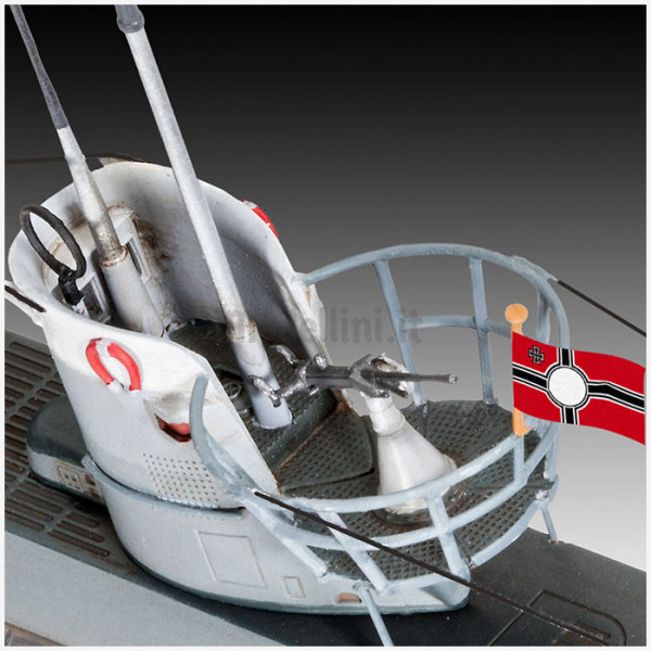 Revell 05155 - Kit Sottomarino Tedesco U-Boot Type IIB 1943 1:144