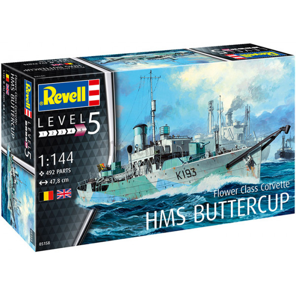 Revell 05158 - Kit Nave Corvetta Flower Class HMS Buttercup 1:144