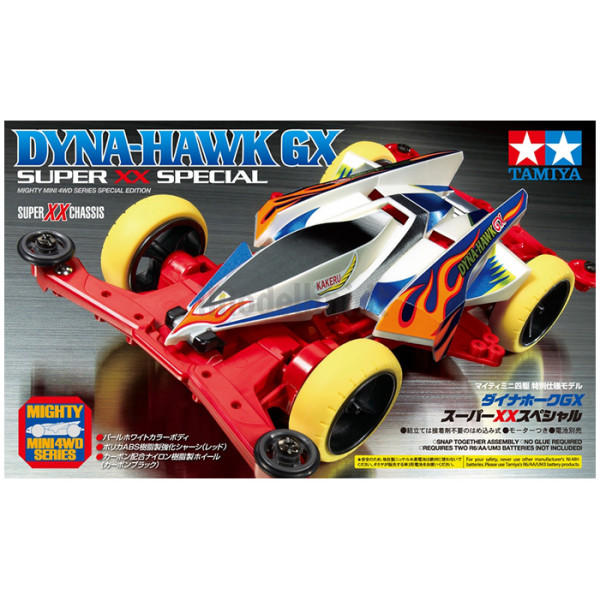Tamiya 95467 - Mini 4WD Dyna-Hawk GX Special con Telaio Super XX