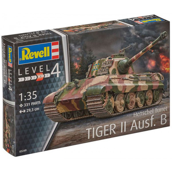 Revell 03249 - Kit Carro Armato Tiger II Ausf. B con Torretta Henschel 1:35
