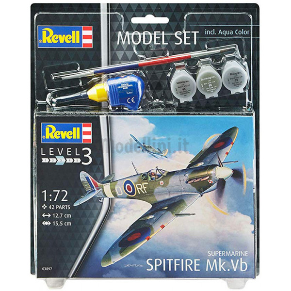 Revell 63897 - Model Set Aereo Supermarine Spitfire Mk.Vb 1:72