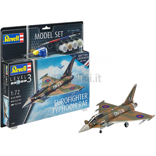 Revell 63900 - Model Set 100 Years RAF Aereo Eurofighter Typhoon 1:72