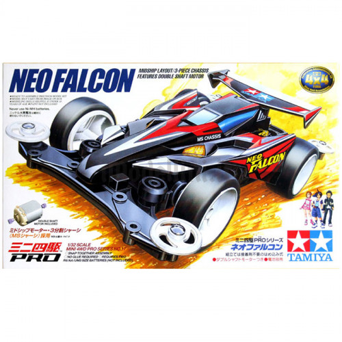 Tamiya 18617 - Mini 4WD Pro Neo Falcon con Telaio MS