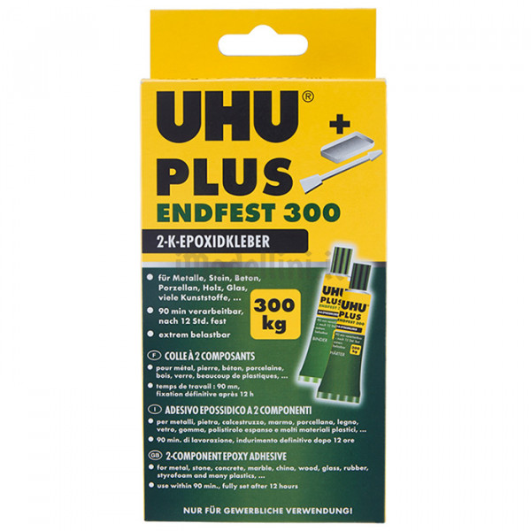 UHU D5345 - Colla Bicomponente UHU Plus Endfest 300 2x75 ml
