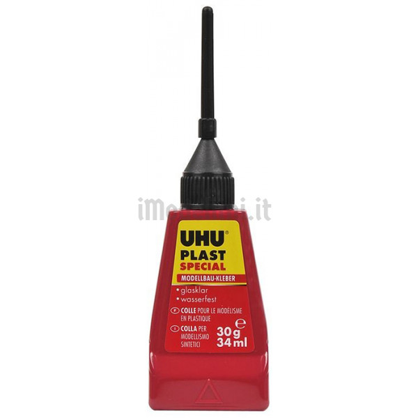UHU D5882 - Colla UHU Plast Special da 30 grammi con Applicatore in Blister
