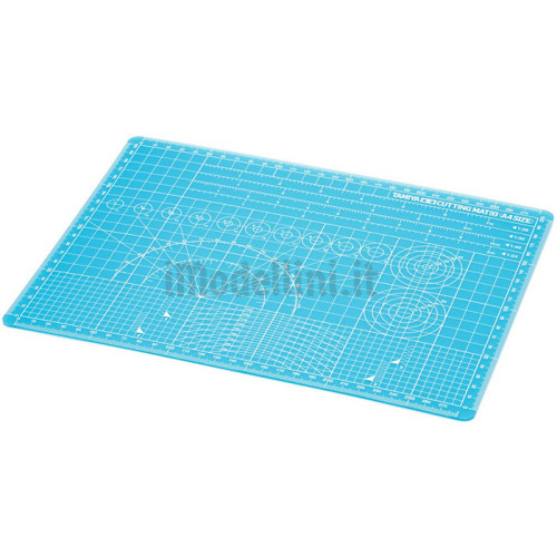 Tamiya 74149 - Tappetino da Taglio Cutting Mat A4 Blu