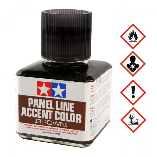 Tamiya 87132 - Panel Line Accent Color Enamel Brown
