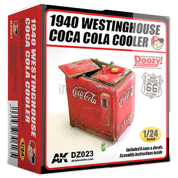 AK Interactive DZ023 - Set Ghiacciaia Coca Cola 1940 Westinghouse ... AK Interactive DZ023 - Set Ghiacciaia Coca Cola 1940 Westinghouse ...