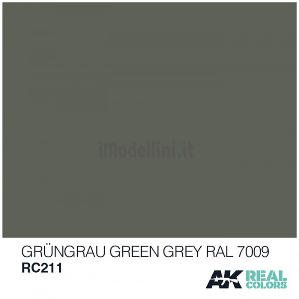 AK Interactive RC211 - Vernice Acrilica AK Real Colors Modern Green Grey RAL 7009 10ml