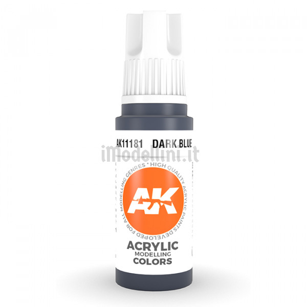 AK Interactive AK11181 - Vernice Acrilica AK 3rd Gen Dark Blue