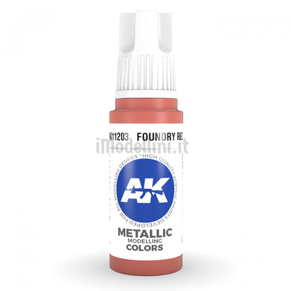 AK Interactive AK11203 - Vernice Acrilica AK 3rd Gen Foundry Red