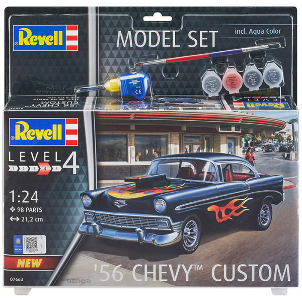 Revell 67663 - Model Set Chevy Customs '56 - Kit 1:24