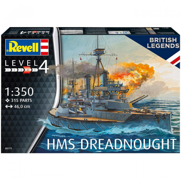 Revell 05171 - Kit Nave da sbarco Statunitense HMS Dreadnought 1:350