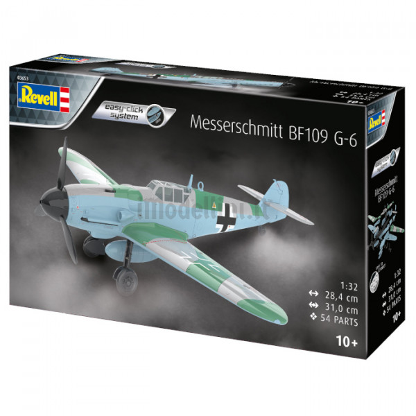 Revell 03653 - Kit Aereo Messerschmitt Bf109G-6 Easy-Click System 1:48